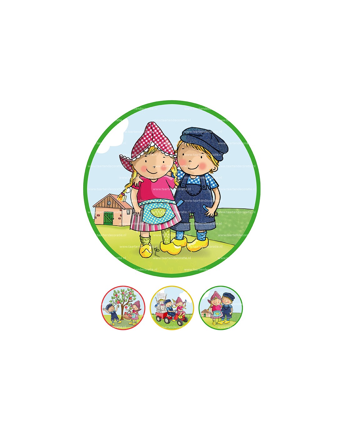 Eetbare Print Fien & Teun 2 - 20cm